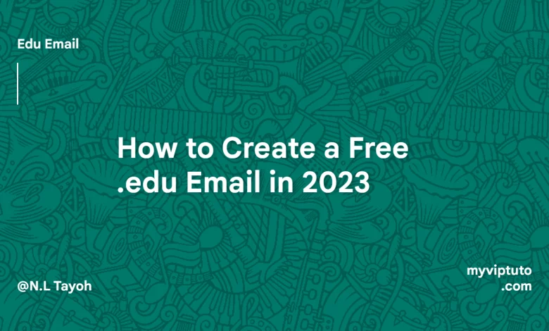 How to Create a Free .edu Email in 2024 | MY VIP TUTO